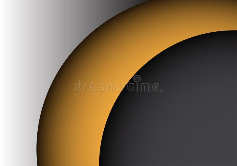 Abstract Yellow Shape Curve on Metal Gray Design Modern Background ...