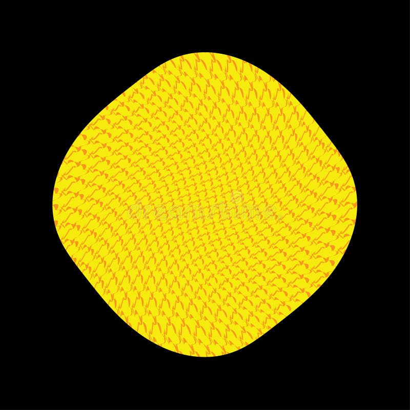 Abstract Yellow Shape. Vector Illustration Stock Vector - Illustration ...