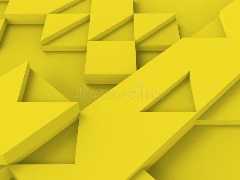 Abstract Yellow Shapes Background for Design Stock Image - Image of ...