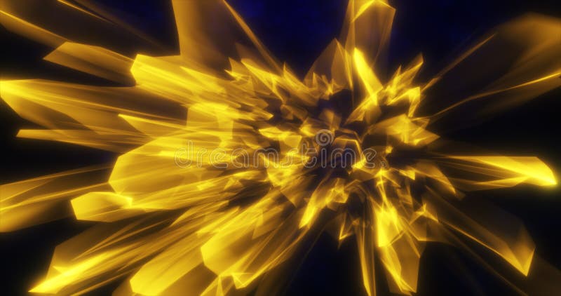 Abstract Yellow Shiny Glowing Lines Energy Beams and Magic Waves ...