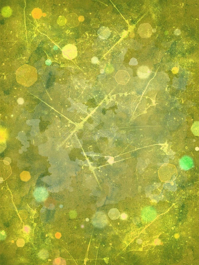 Abstract Yellow Solar Flare and Bokeh Background Pattern Stock ...
