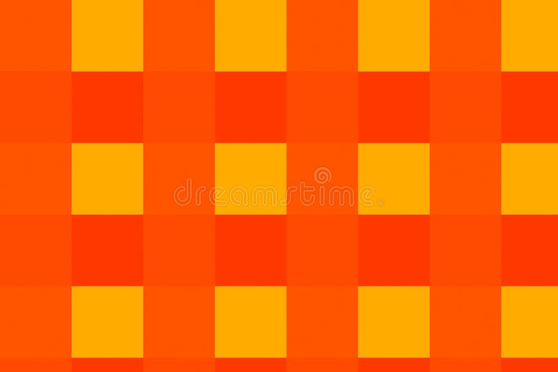 Abstract with Yellow Squares on Orange Background Stock Illustration ...