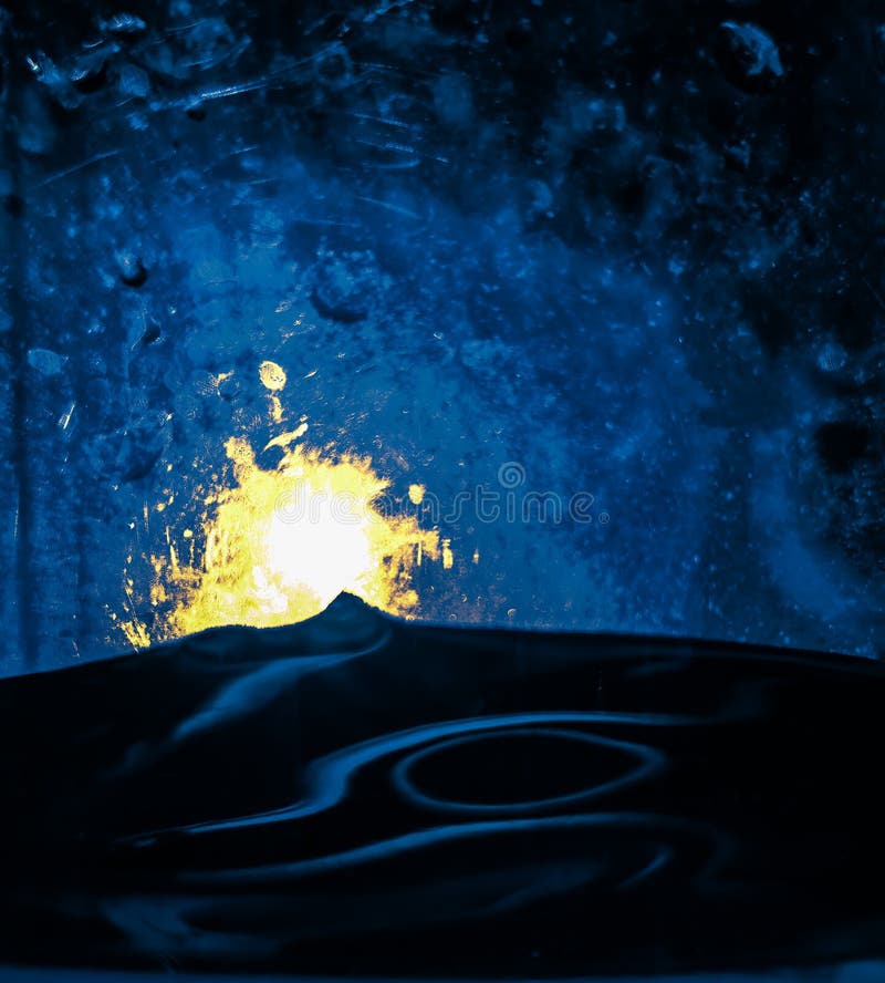 Abstract Yellow Sun and Blue Ocean Paint Color Gradient Modern Texture ...