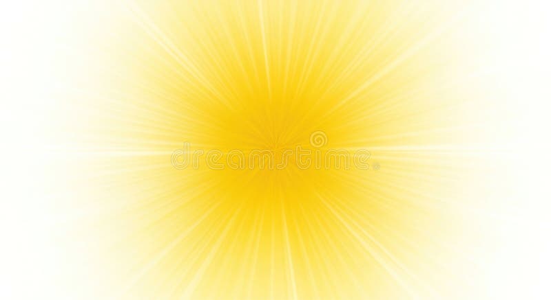 Abstract Yellow Sun Rays Isolated on White Background Stock ...