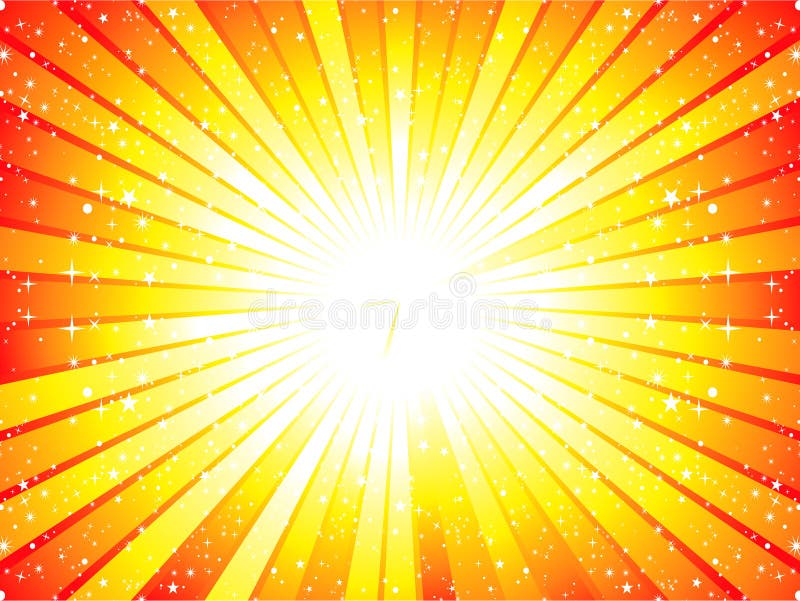 Abstract Yellow Sunbeam Background Stock Vector - Illustration of heat ...