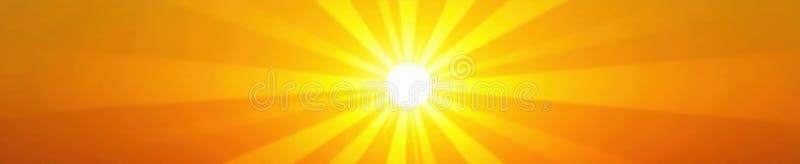 Abstract Yellow Sunburst Radiating Light Rays Radiant Art Stock ...