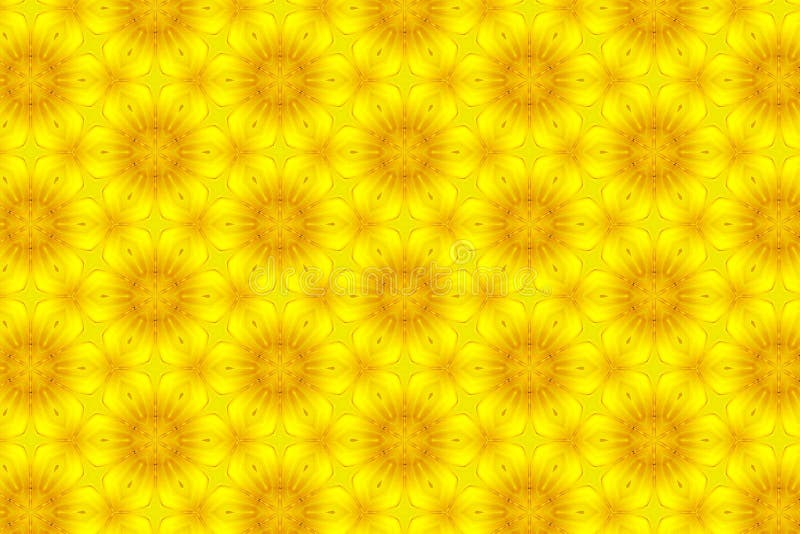 Abstract Yellow Sunflower Pattern Background Stock Illustration ...