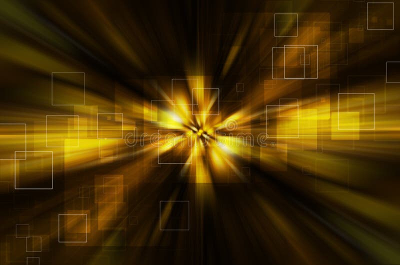 Abstract Yellow Tech Background Stock Illustration - Illustration of ...