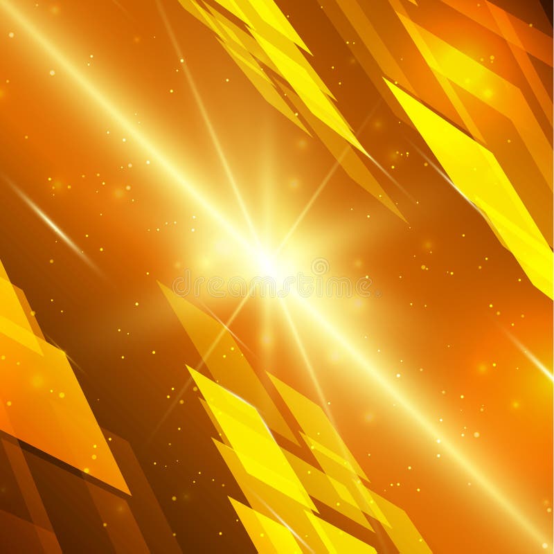 Yellow Technology Abstract Background Stock Illustration - Illustration ...