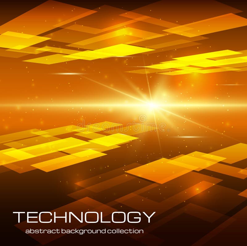 Yellow Technology Background Yellow Technology Background Stock