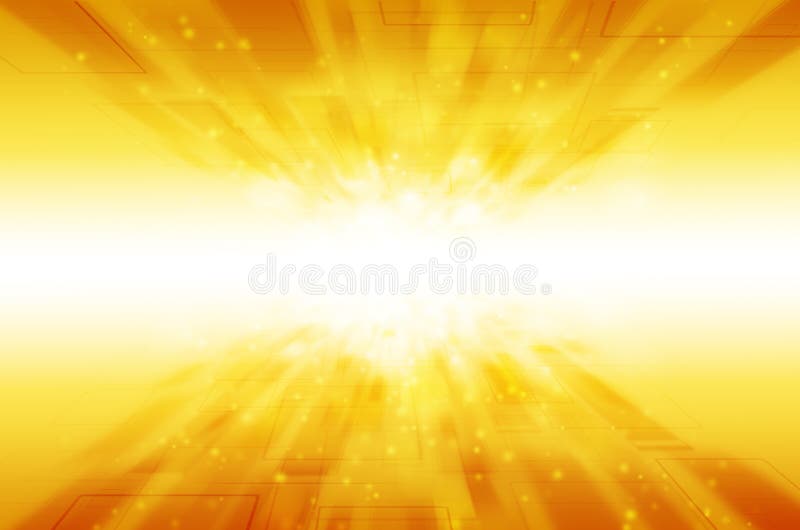 Yellow Technology Abstract Background Stock Illustration - Illustration ...