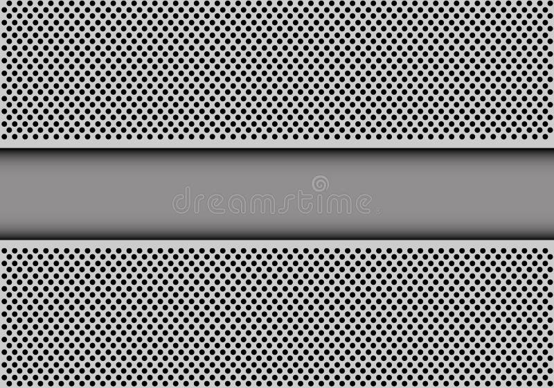 Abstract Yellow Technology Banner on Gray Circle Mesh Pattern Design ...