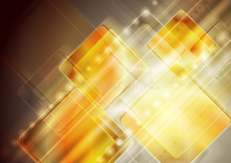 Yellow Hi-tech Vector Background Stock Vector - Illustration of modern ...