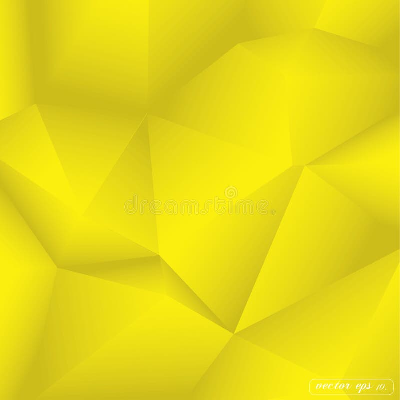 Abstract Yellow Triangle Geometrical Vector Background Stock Vector ...
