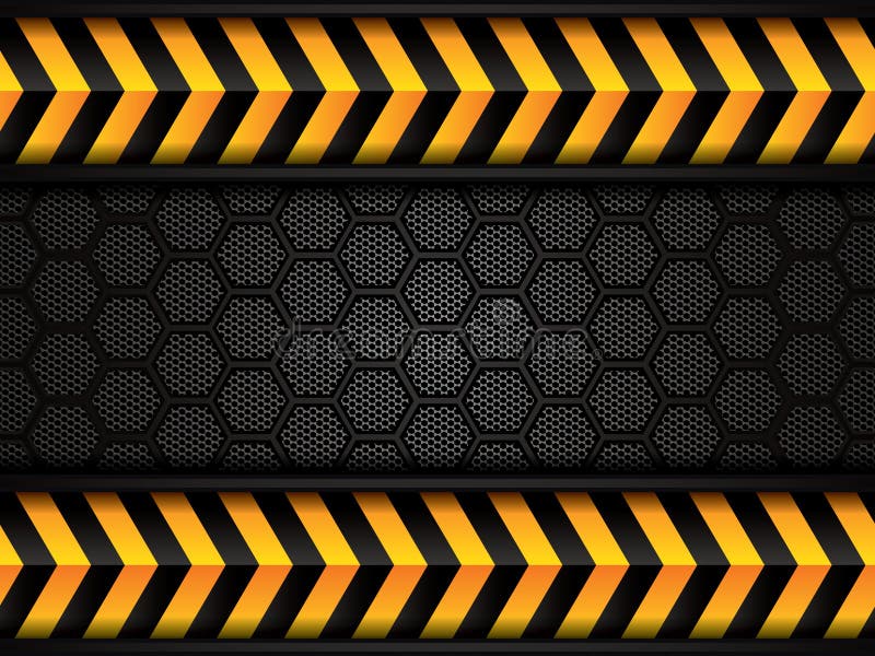 Abstract Yellow Under Construction Background Stock Vector ...