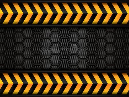 Abstract Yellow Under Construction Background Stock Vector ...