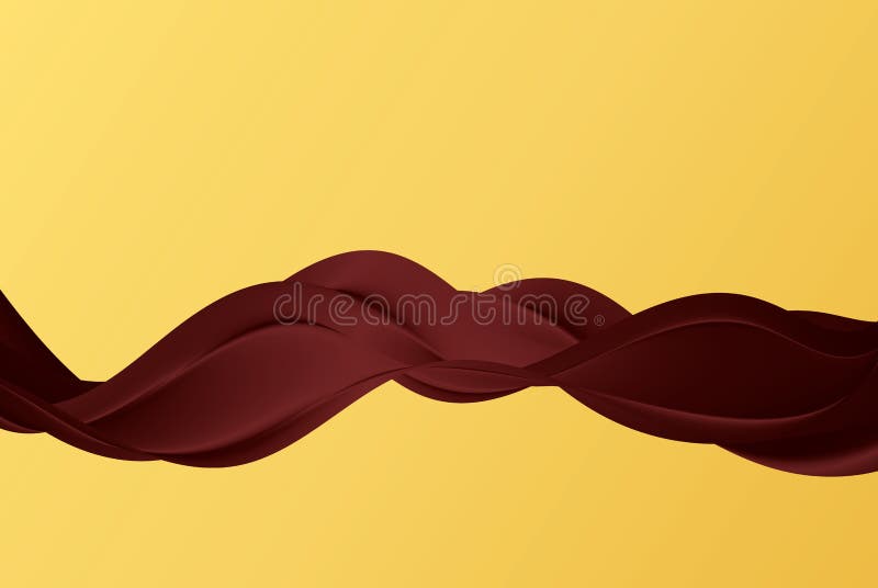 Abstract Yellow Vector Wave Chocolate Color Background Stock Vector ...