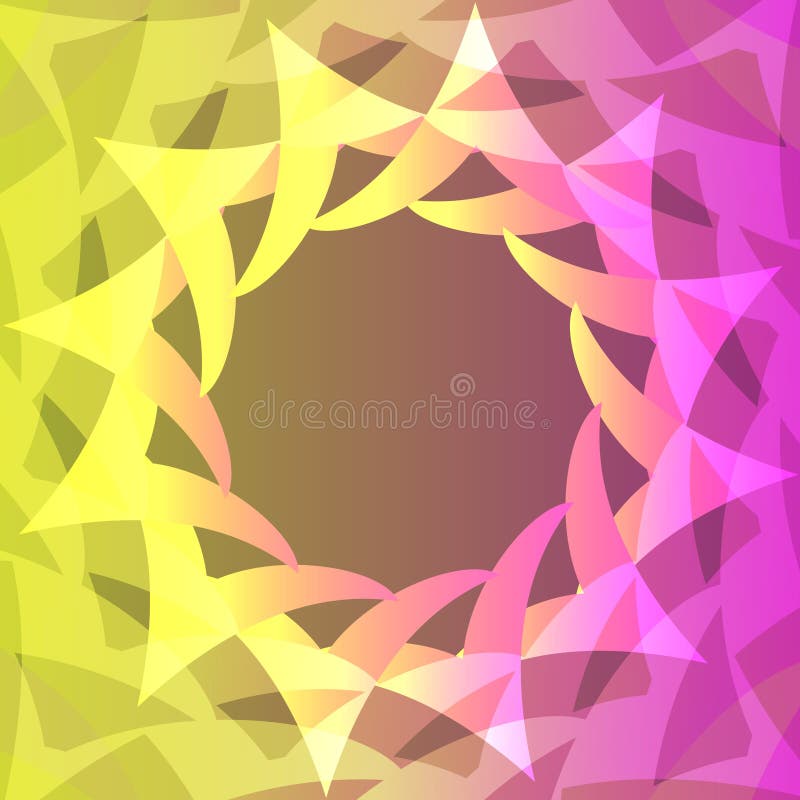 Abstract Yellow-violet Gradient Circular Text Template Stock Vector ...