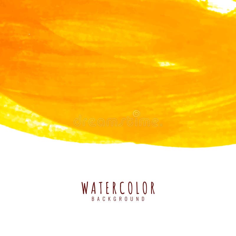 Abstract Yellow Watercolor Background Stock Vector - Illustration of ...
