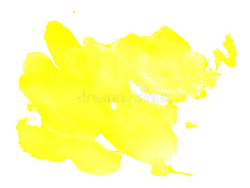 Abstract Yellow Watercolor Splash Background. Art by Painted Image ...