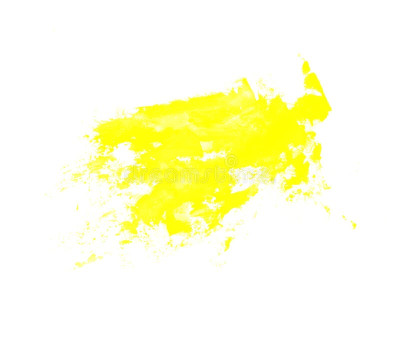 Abstract Yellow Watercolor Splash Background. Art by Painted Image ...
