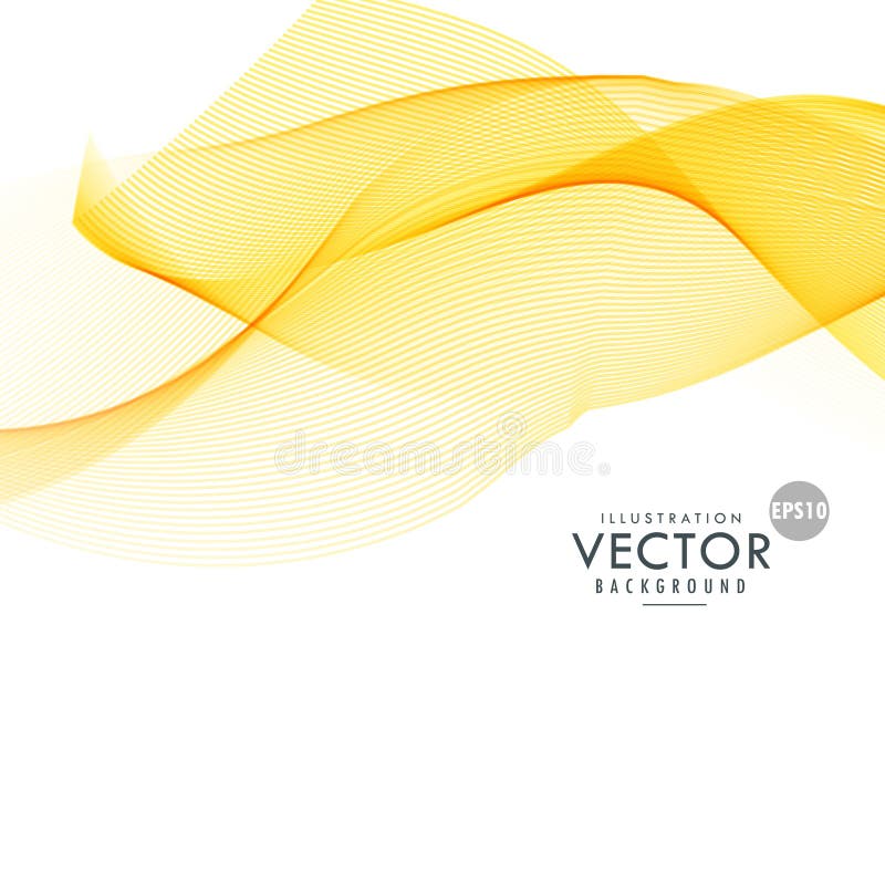 Abstract Yellow Wave Background Design Stock Vector - Illustration of ...