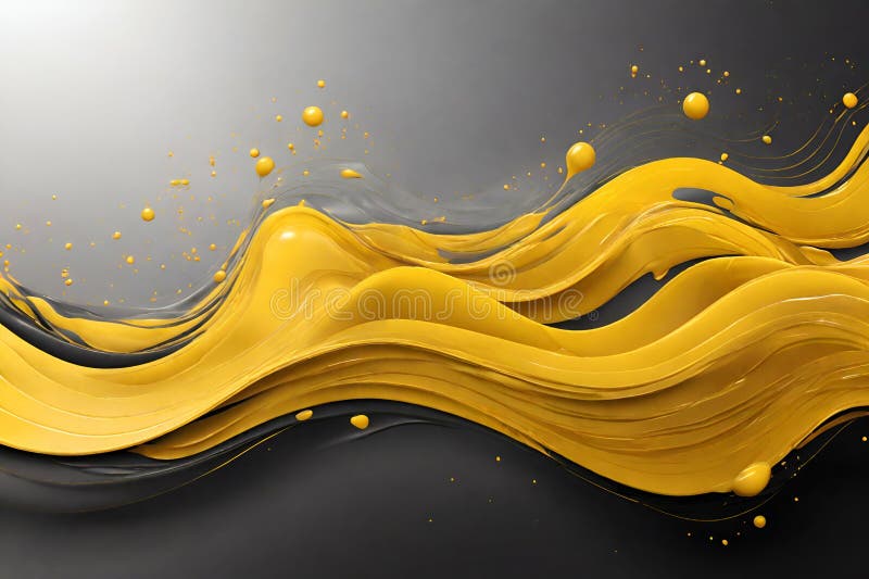 Abstract Yellow Wave Background. Modern Background Design Stock ...
