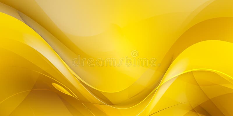 Abstract Yellow Wave Background with Smooth Curves and Vibrant Gradient ...