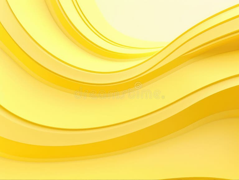 Abstract Yellow Wave Lines Background, 3d Background, Generative ...