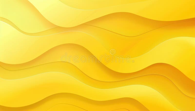 Abstract Yellow Wave Pattern Background Stock Illustration ...