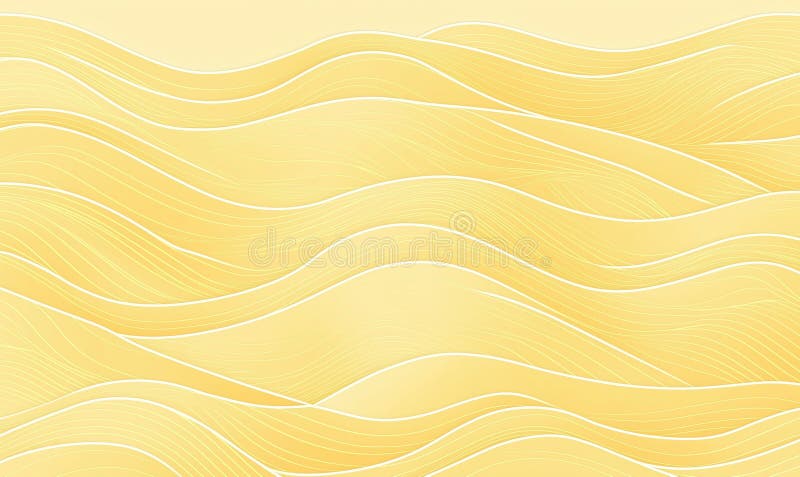 Abstract Yellow Wave Pattern Flowing Lines Soft Curves Design Projects ...