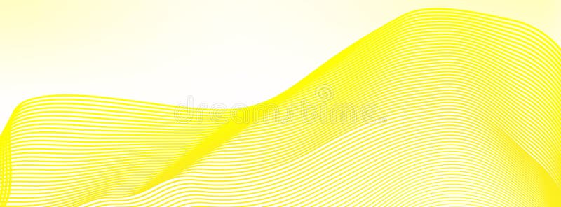 Abstract Yellow Wave. Template with Blend Shapes Stock Vector ...