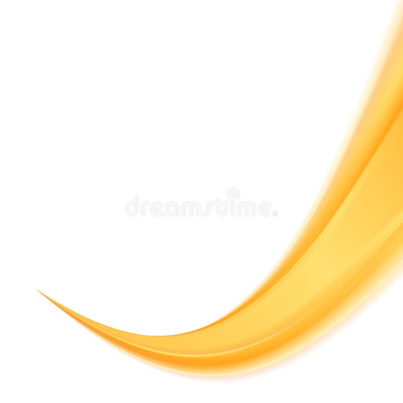 Abstract Yellow Wave Winding. Stock Vector - Illustration of flowing ...