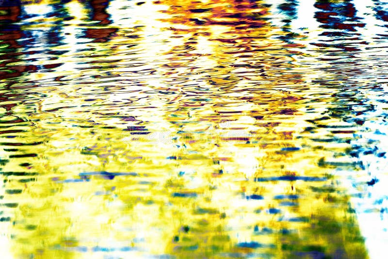 Abstract Yellow Waves As a Water Background Stock Image - Image of ...