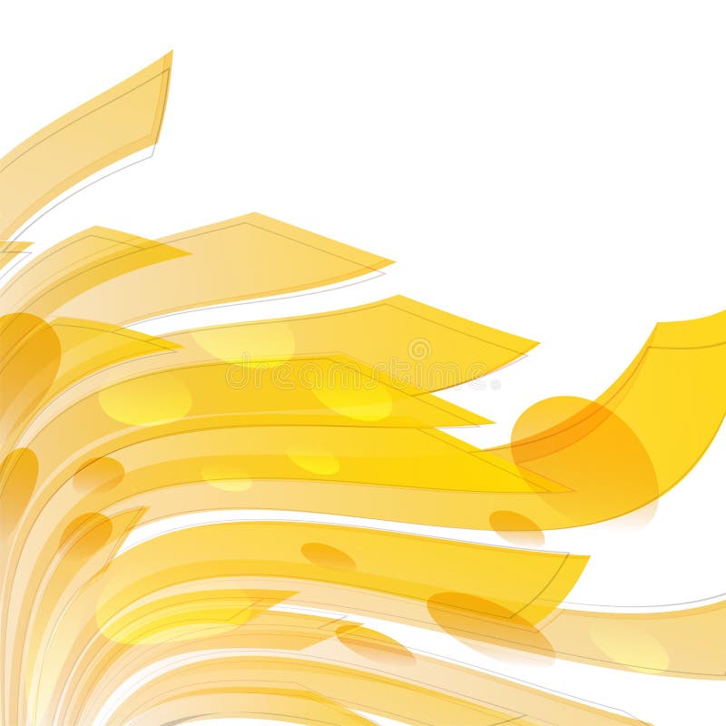 Abstract Yellow Wavy Background. Stock Illustration - Illustration of ...