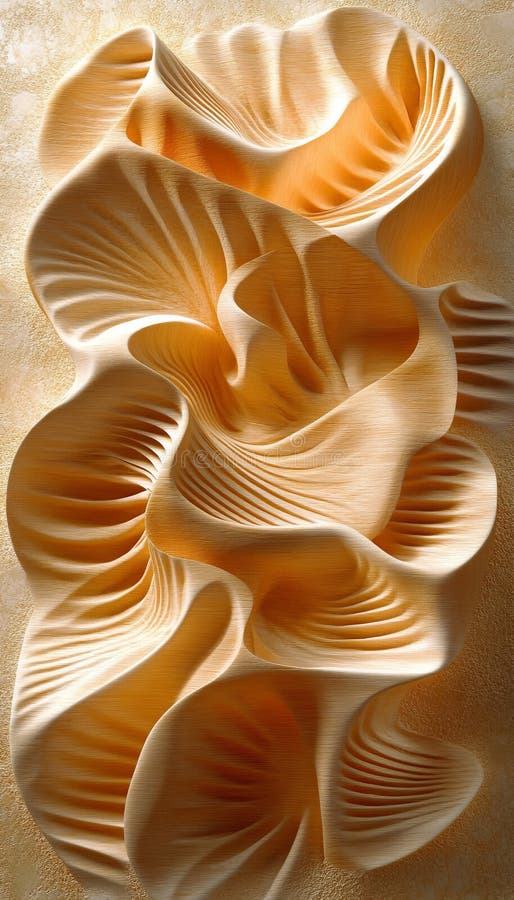 Abstract Yellow Wavy Texture Pattern, Wood Grain Effect for Background ...