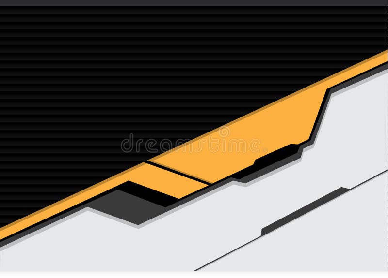 Abstract Yellow White Cyber Futuristic with Dark Shutter Pattern Design ...
