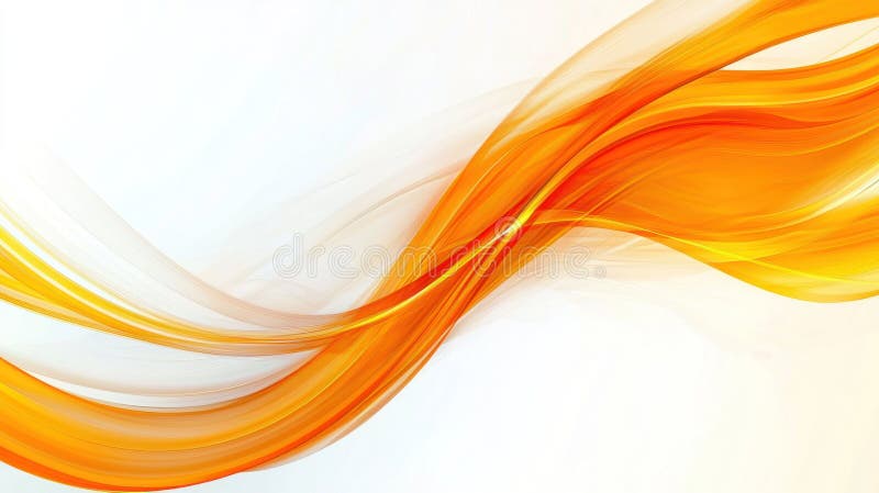 Abstract Yellow and White Gradient Wave Pattern with Smooth Flowing ...