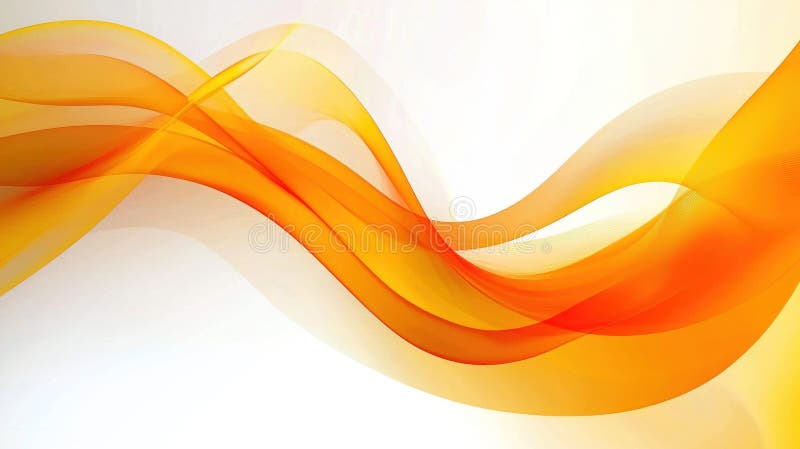 Abstract Yellow and White Gradient Wave Pattern with Smooth Flowing ...