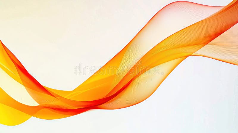 Abstract Yellow and White Gradient Wave Pattern with Smooth Flowing ...