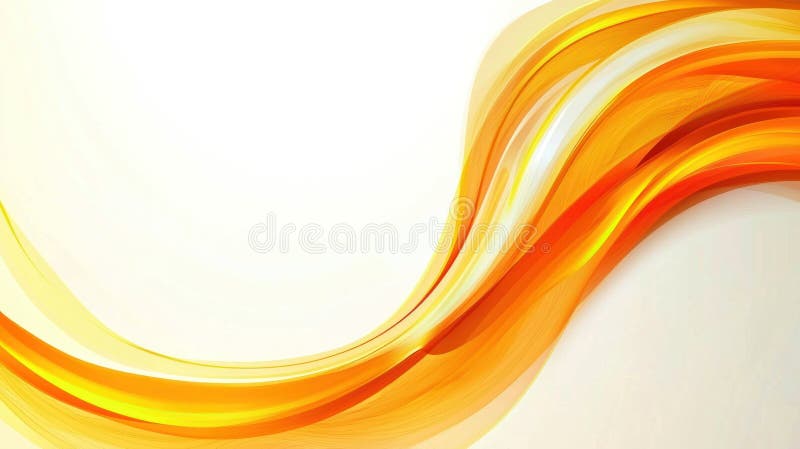 Abstract Yellow and White Gradient Wave Pattern with Smooth Flowing ...