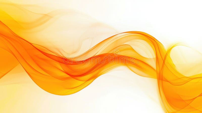 Abstract Yellow and White Gradient Wave Pattern with Smooth Flowing ...