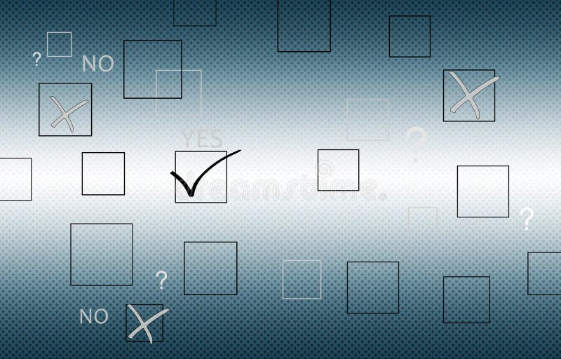 Abstract Yes And No Background Stock Illustration - Illustration of ...