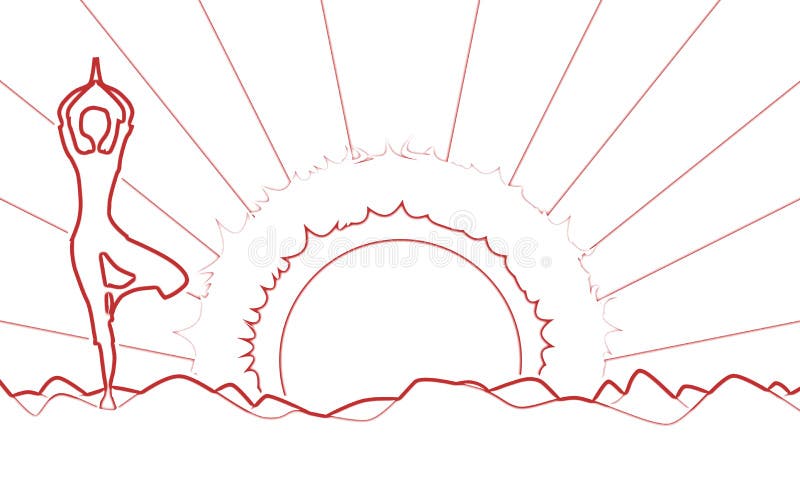 Abstract Yoga Background stock illustration. Illustration of graphic ...