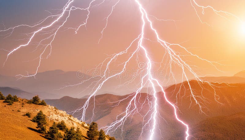 Abstract Zap Lightning Bolt Excitement Modern Gradient Background Stock ...