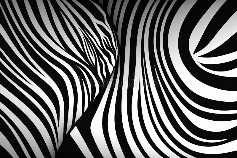 Abstract Zebra Print in a Seamless Design Stock Illustration ...