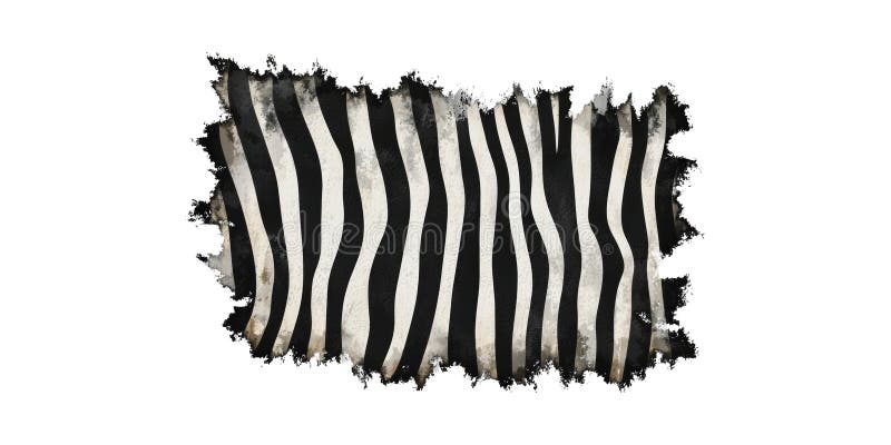 Abstract Zebra Stripes Pattern with Artistic Brush Stroke Edges ...