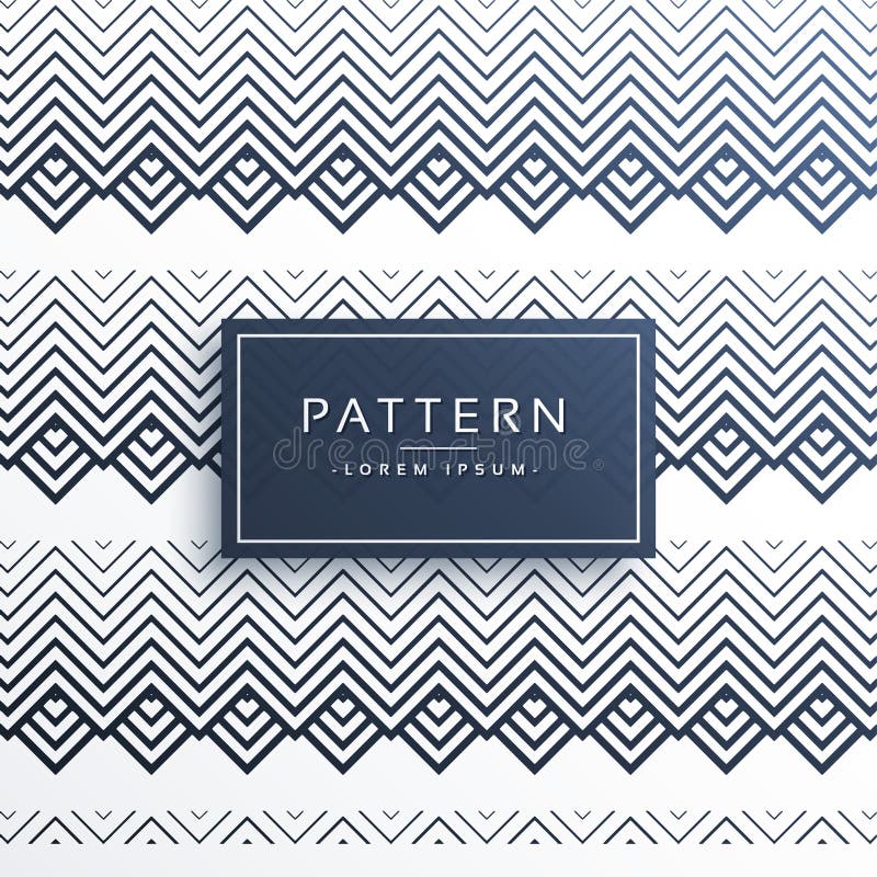 Abstract Zigzag Aztec Style Pattern Stock Vector - Illustration of ...
