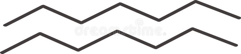 Abstract Zigzag Lines stock vector. Illustration of wave - 287303058