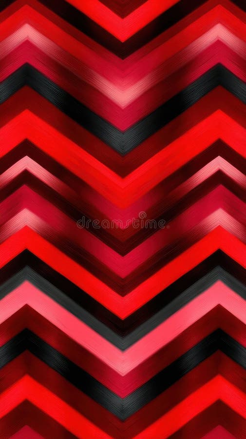 Abstract Zigzag Pattern with Red and Black Gradient Layers Create Bold Graphic Design Stock ...